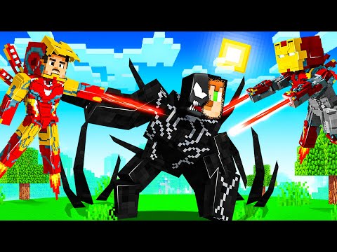 IRON MAN ordusu VENOM setini ÇALMAYA ÇALIŞIYOR! minecraft