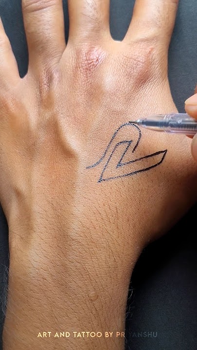 Outline R Logo Tattoo Design 🥶🔥 || #tattoo #art #tattooartist #shorts #artist #yt - YouTube