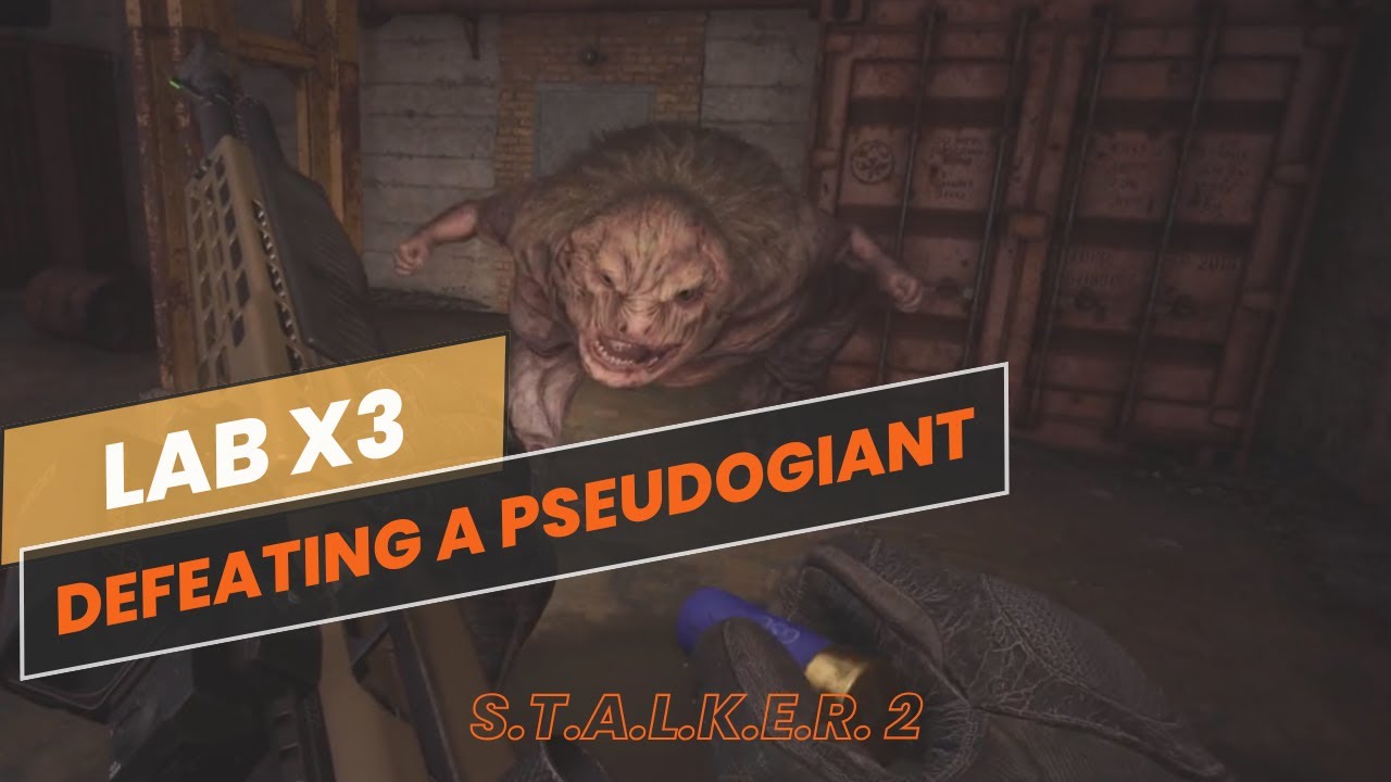 S.T.A.L.K.E.R. 2: Defeating a Pseudogiant in Lab X3 (During an Emission ...