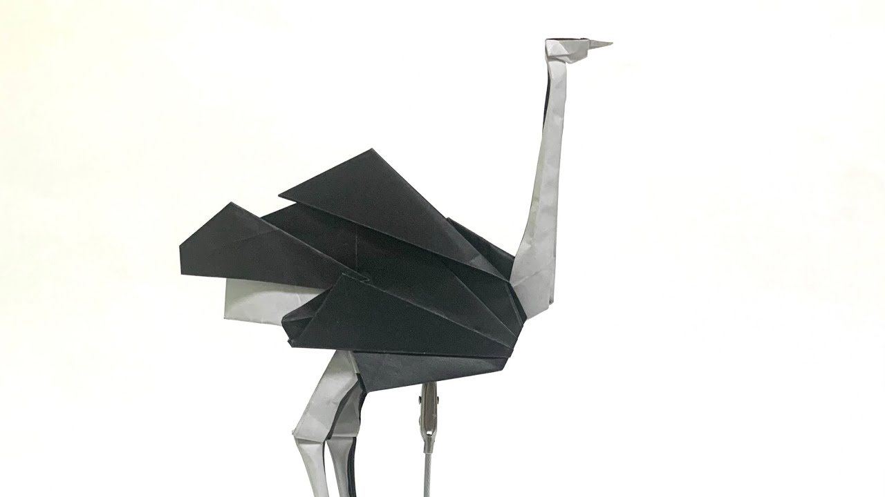 30분으로 끝내는 타조 종이접기Origami Ostrich Tutorial - YouTube