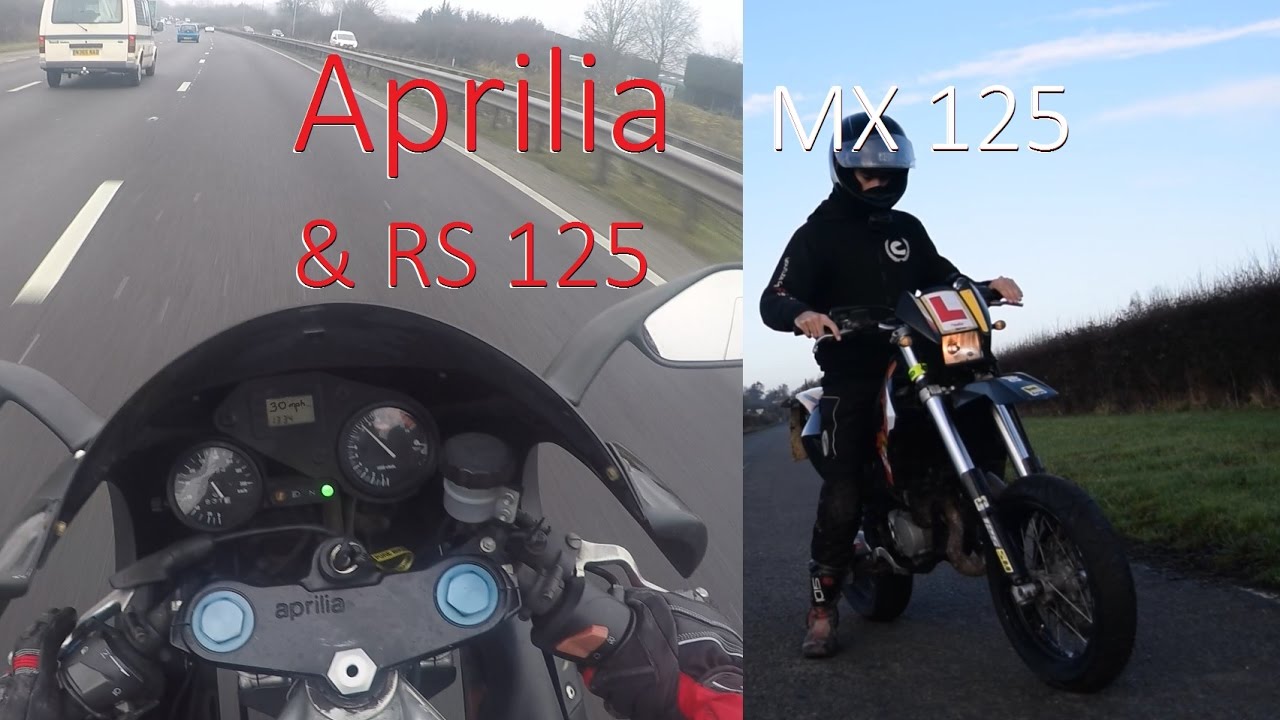 Aprilia MX 125 & RS 125 December Riding - YouTube
