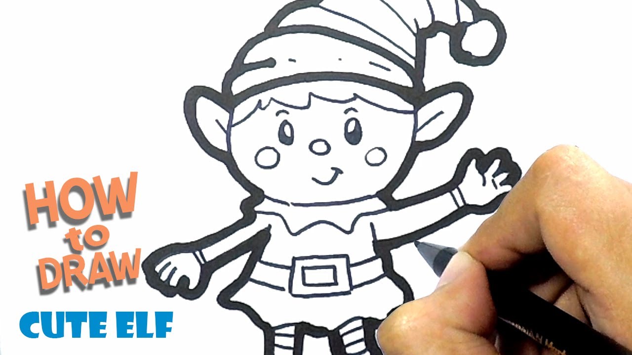 Christmas Joy || How to Draw Easy Elf - YouTube