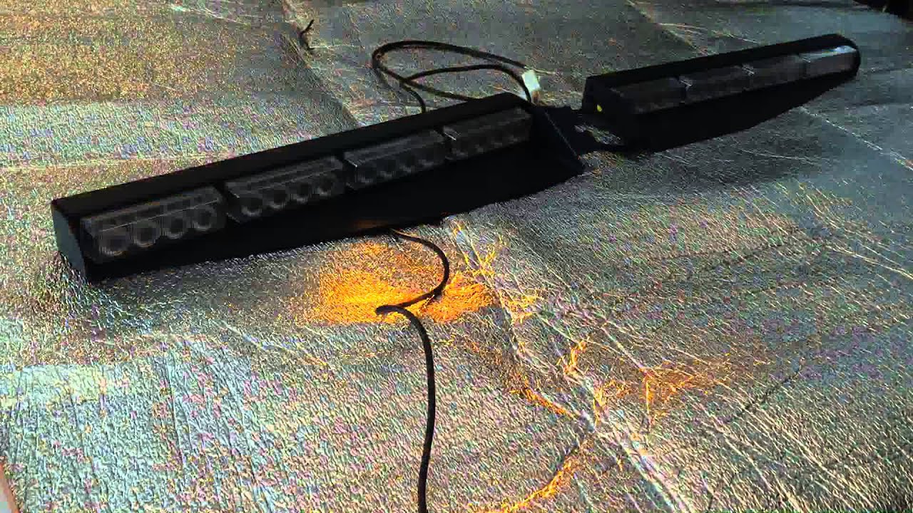 NEW VOLTEX DASH SPLIT 1W VISOR DECK AMBER LED LIGHTBAR LIGHT BAR WITH ...