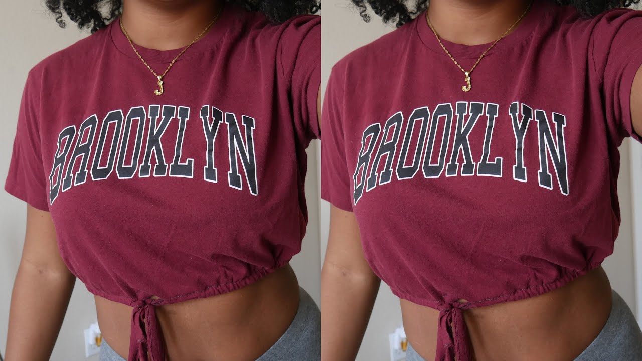DIY Drawstring Cropped Top - YouTube