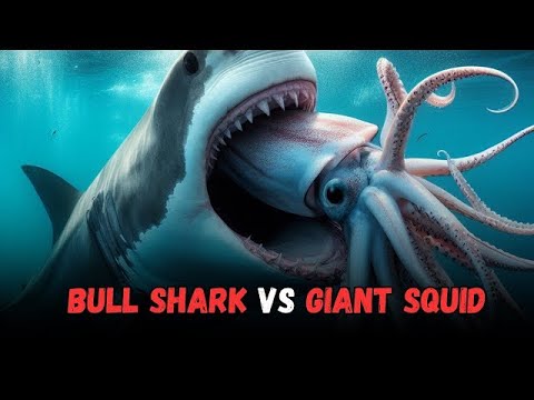 Epic Battle Shark vs Giant Squid - YouTube