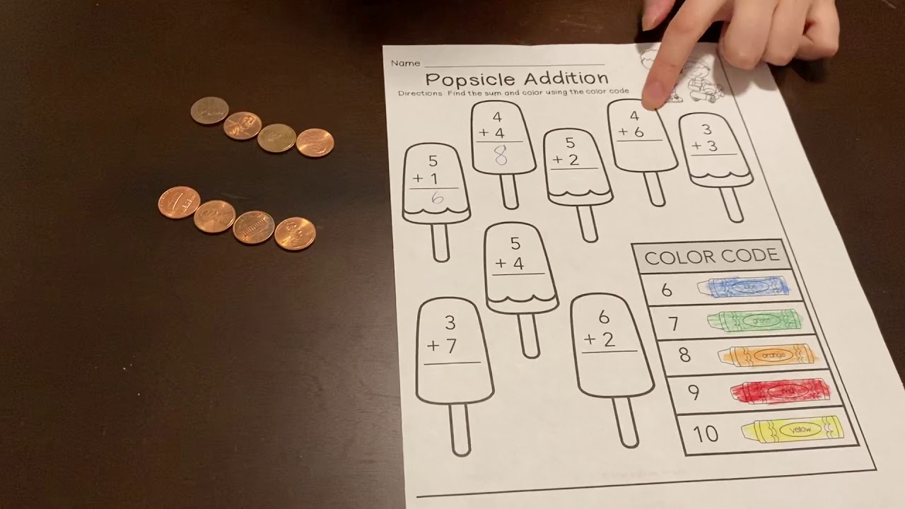 Popsicle Addition - YouTube