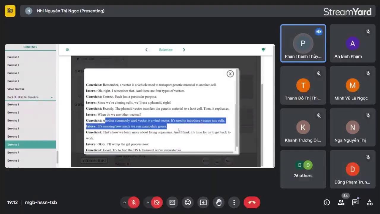 [TACN2] GV: PTTHUY Buổi 12 Science B3 U6,14 - YouTube