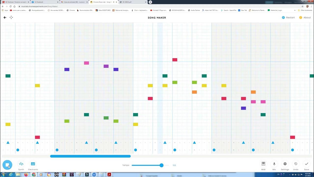 Super Mario Bros Theme Song | Chrome Music Lab - YouTube