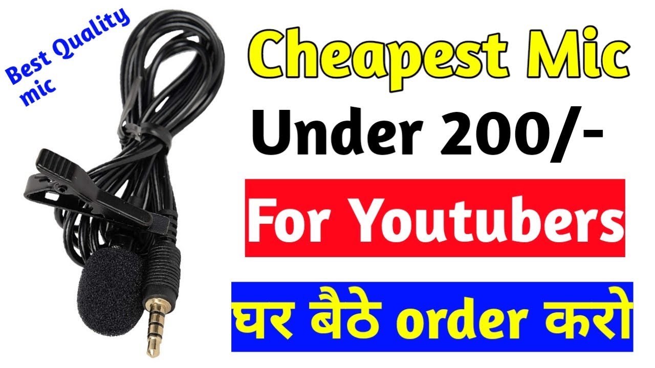 Best Cheapest Price Mic in 2019 For Youtubers || Best quality mic under ...