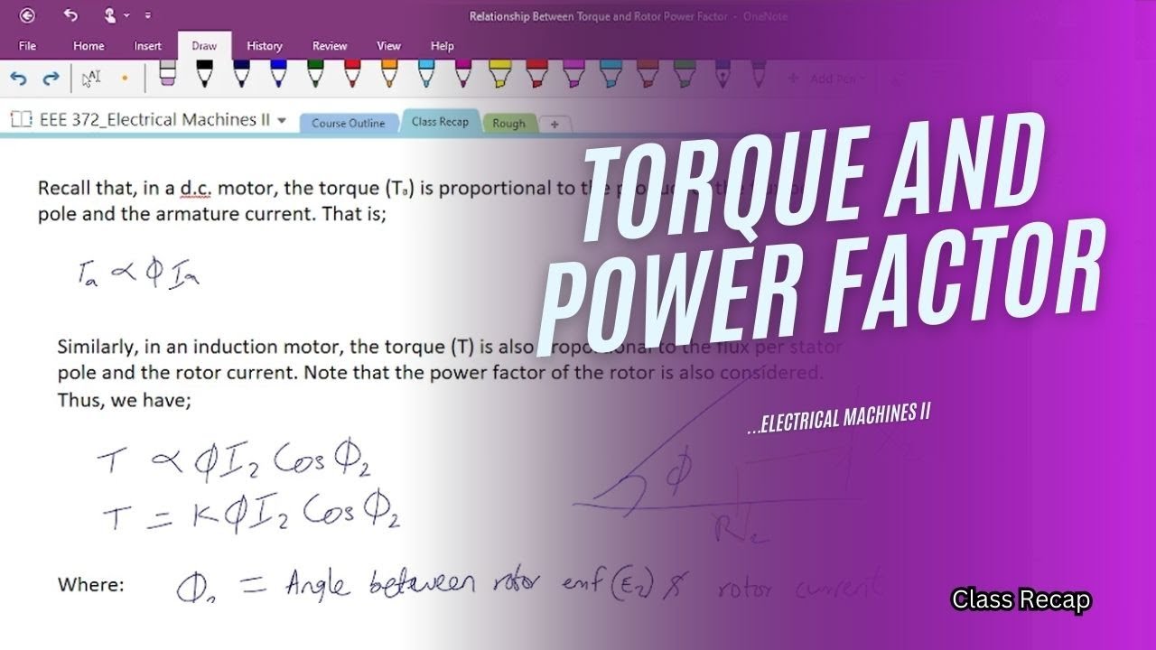 #6_Torque & Rotor Power Factor Relationship - YouTube