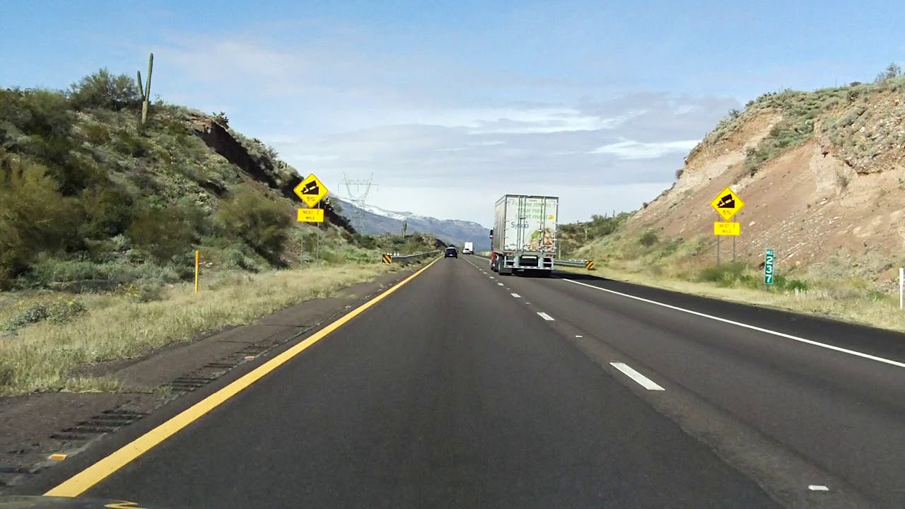 Interstate 17 (Exits 232 to 242) northbound - YouTube