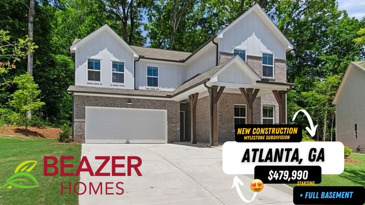 Tour this Beazer Built Home in West, Atlanta | Mylestone Subdivision ...