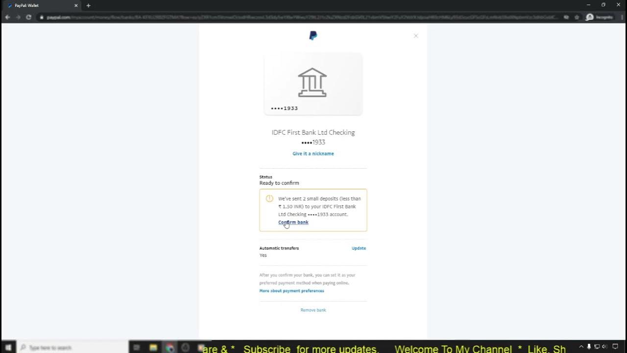 How To Verify Paypal Bank Account How Do I Confirm My Bank Account Paypal YouTube how-to-verify-paypal-bank-account-how-do-i-confirm-my-bank-account-paypal-youtube