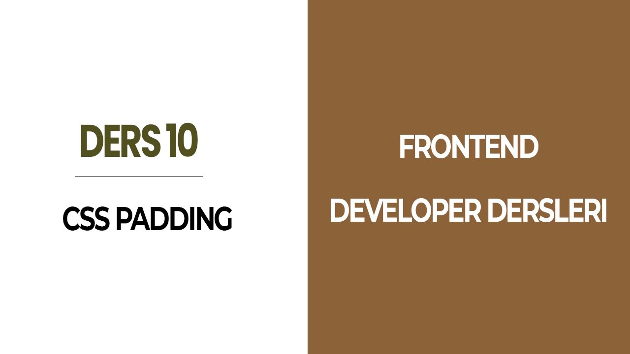 Css De Padding Kullanimi Ders 10 Css Html Javascript Padding Youtube