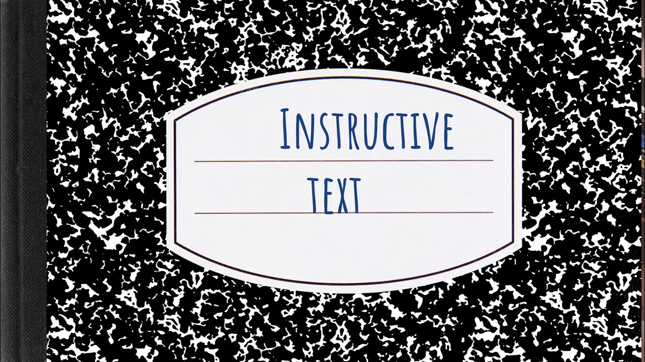 Instructive text / Texto Instructivo - YouTube
