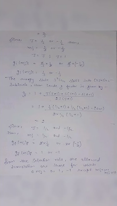 B.Sc.3rd Year (6th sem.) Physics Unit2nd Quantum Theory For Anamolous Zeeman Effect... - YouTube