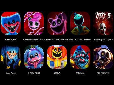 Poppy Playtime Alle Kapitel 0, 1, 2, 3, 4, 5 Mobile – Alle Bosse & Enden Komplettes Spiel Jumpsca...