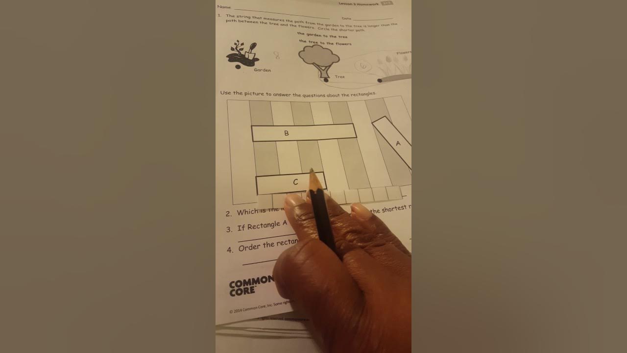 EngageNY: 1st grade, Module 3, Lesson 3 HW - YouTube