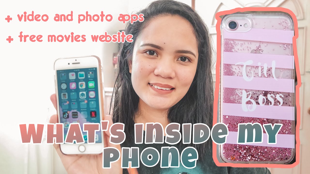 WHAT'S INSIDE MY PHONE | WHERE TO WATCH FREE MOVIES AND EDIT PHOTOS AND ...