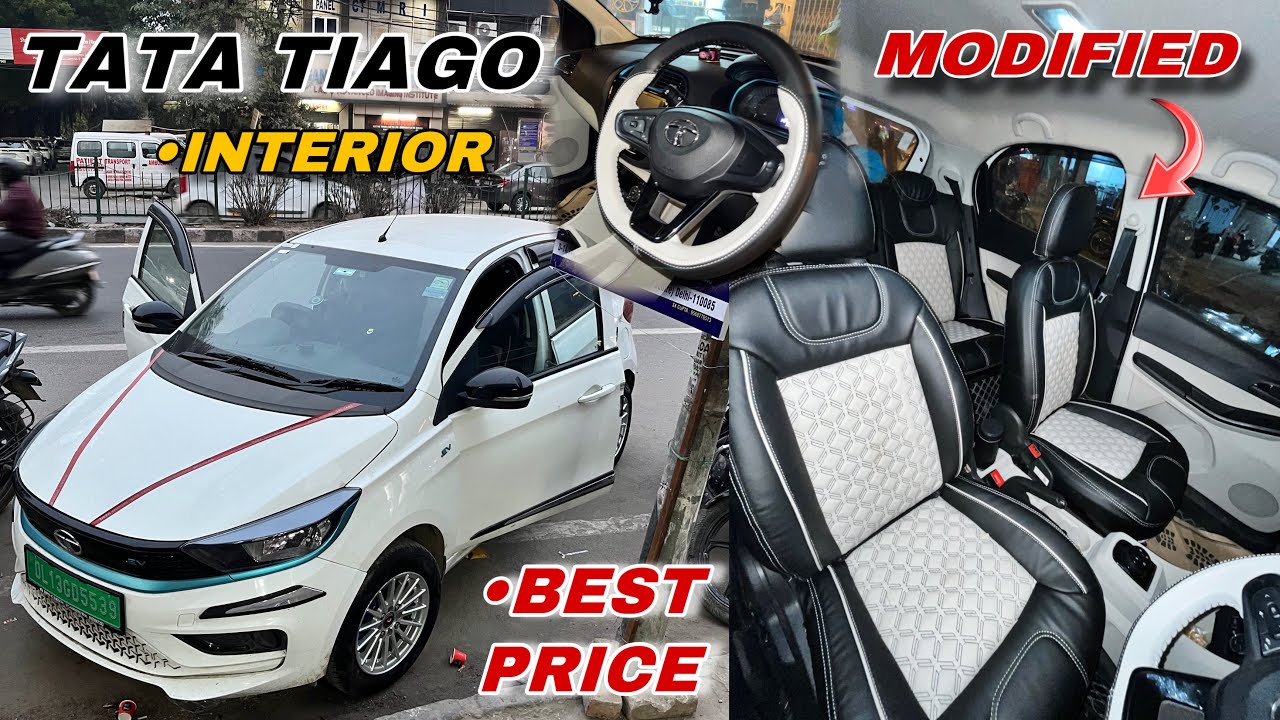 TATA TIAGO EV MODIFICATIONS IN CHEAP PRICE🔥|Seat Cover,Led,Steering ...