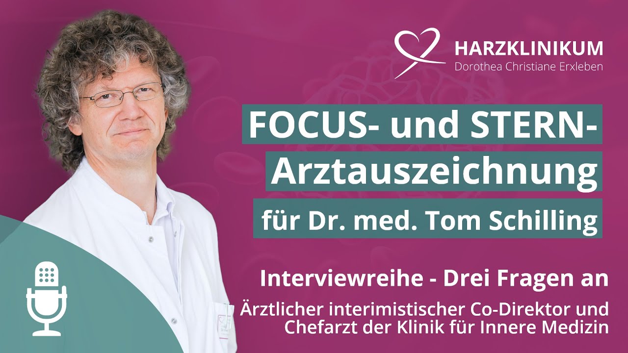 FOCUS- & STERN-Ärzteliste: Auszeichnung für CA Dr. Tom Schilling vom ...