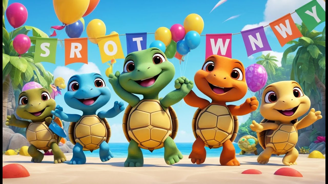 Turtle Race Song – Guess Who Wins Slow and Steady | Fun Animal Counting ...