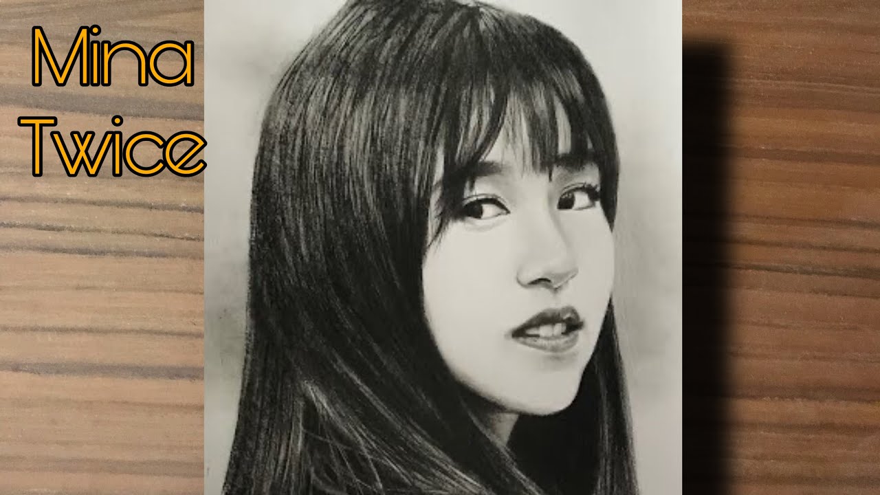 Drawing Twice Mina [2] วาดมินะแห่งวง Twice ミーナ미나 - YouTube