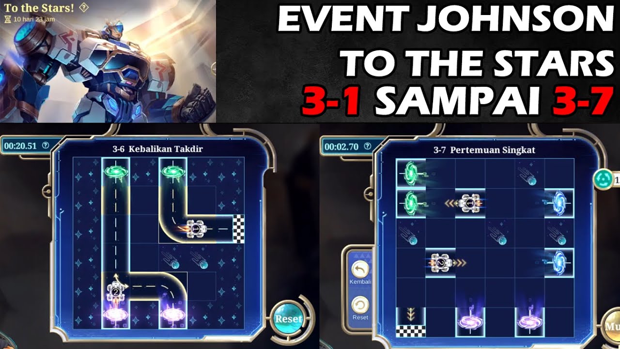EVENT JOHNSON TO THE STARS 3-1 sampai 3-7 PUZZLE MOBILE LEGENDS BANG ...