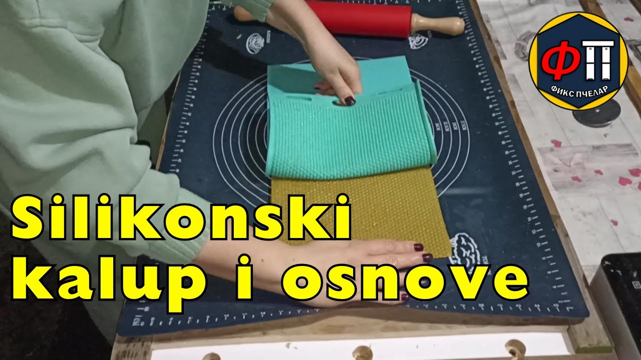 Silikonski kalup za satne osnove - silikonska presa - YouTube