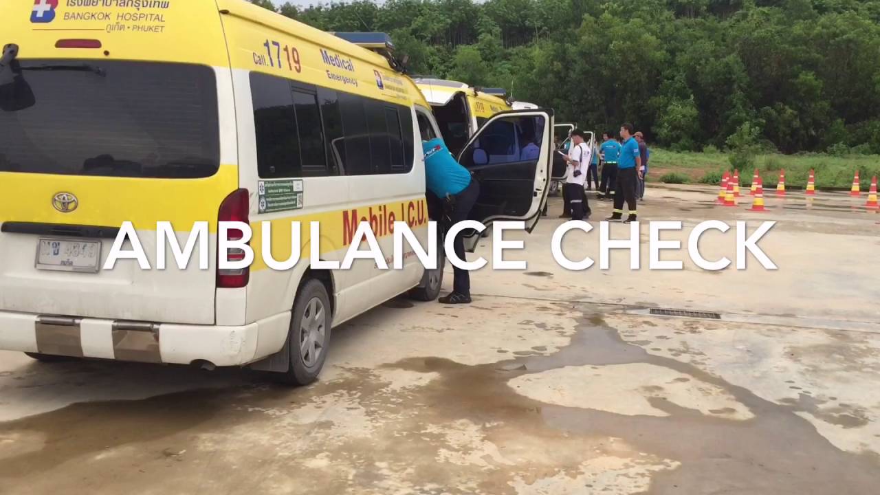 Ambulance driver course 2nd ฝึกขับรถพยาบาลฉุกเฉิน - YouTube
