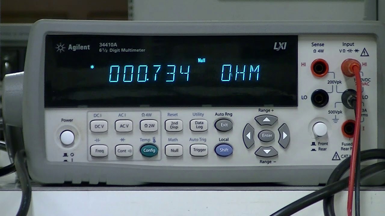Utilizando o Multímetro Agilent 34411A - YouTube