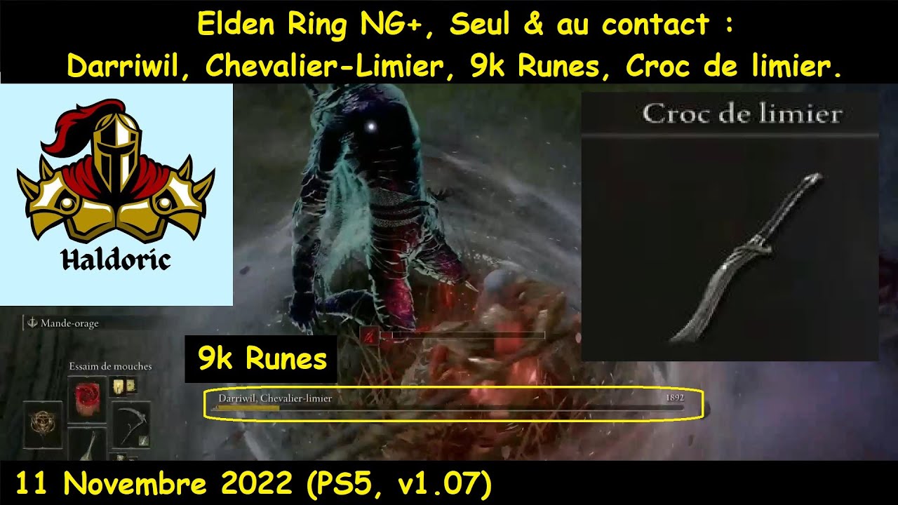 Elden Ring NG+, Seul & au contact : Darriwil, Chevalier-Limier, 9k ...