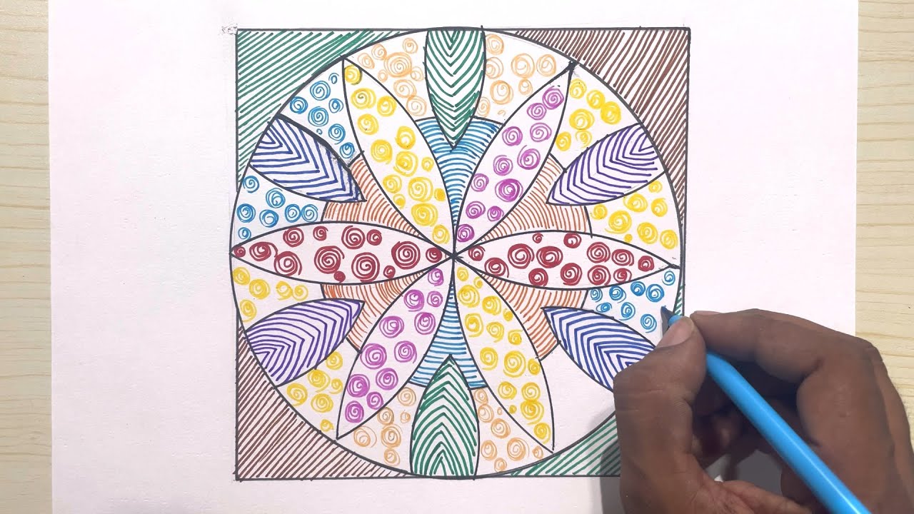 Rangoli Design | Pattern Rangoli | How to Make Doodle Rangoli - YouTube