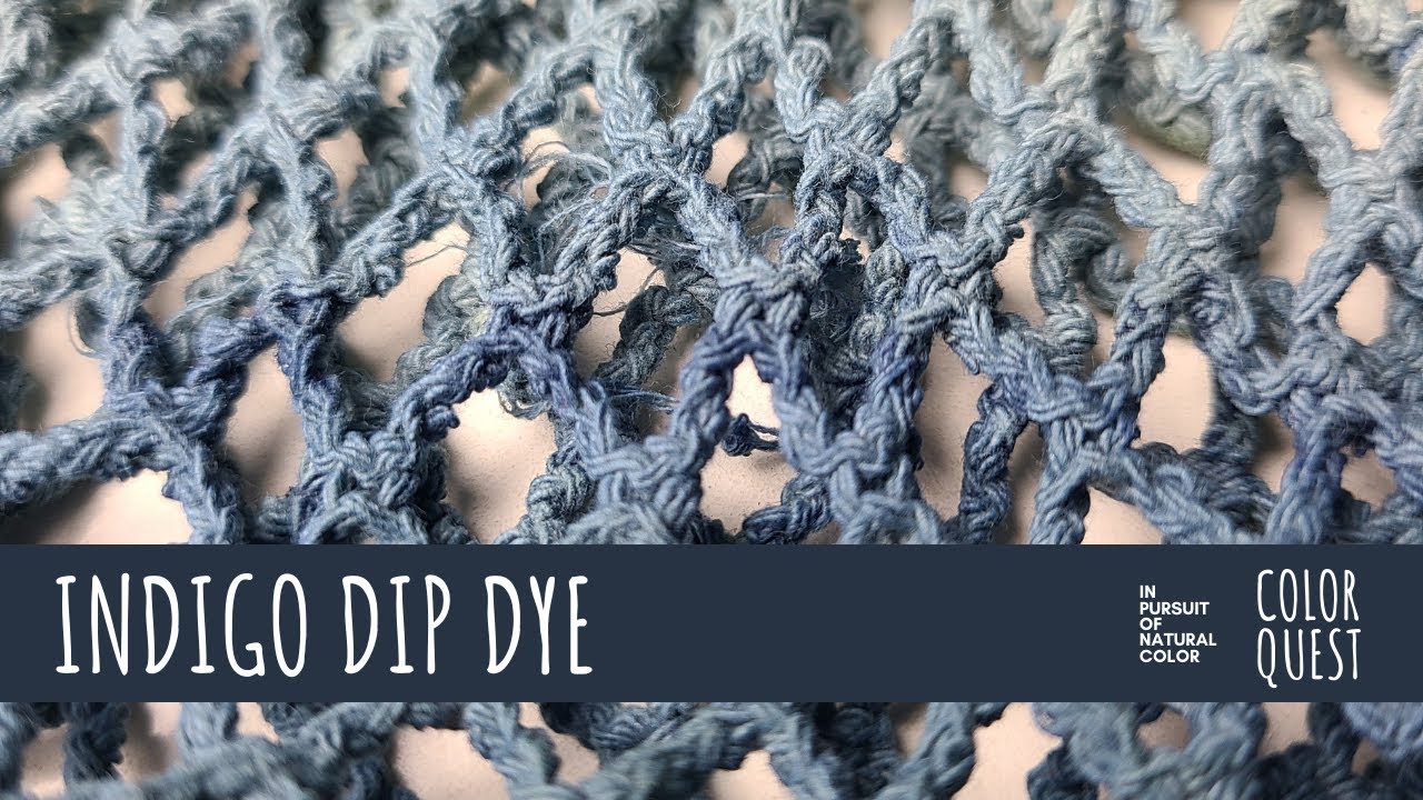 HOW TO DIP DYE WITH INDIGO | ORGANIC COLOR | BLUE GREEN | VAT | FRESH ...