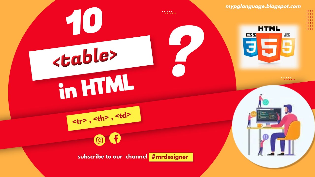 Html Table क्या है What Is Tr Th And Td Tag How To Use Table Tr Th And Td Taghtml