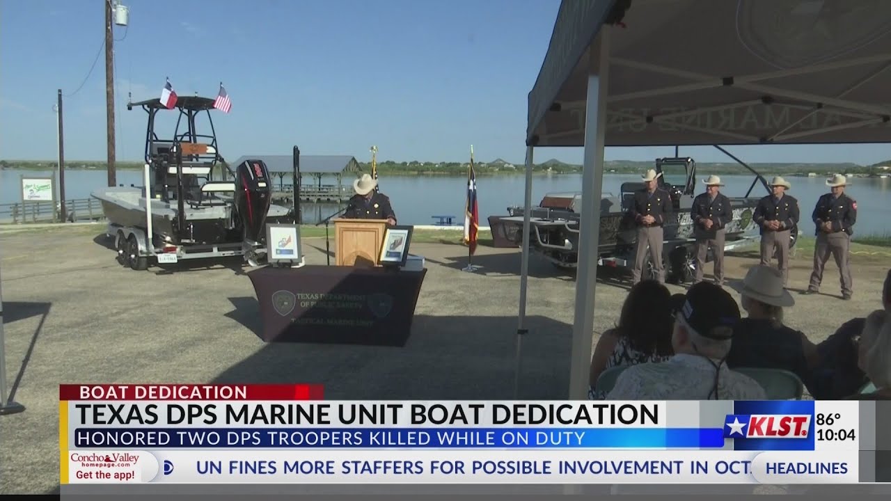 Texas DPS Marine Unit Boat Dedication - YouTube