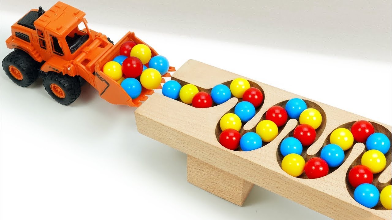 Best Marble Run Race ☆ HABA Slope & Dump Truck, Robotic Car, Forklift ...
