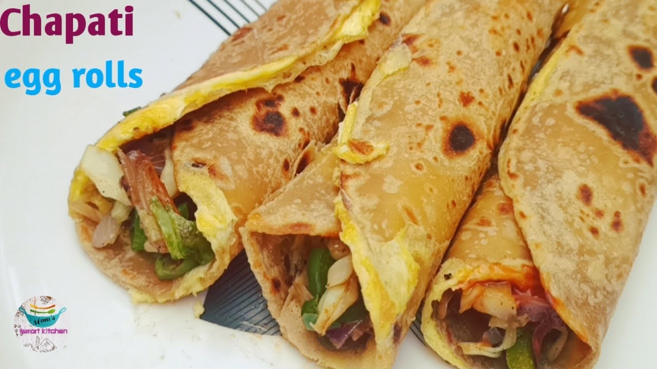 Chapati Egg Rolls | Chapati Egg Roll Recipe in telugu | Perfect ...