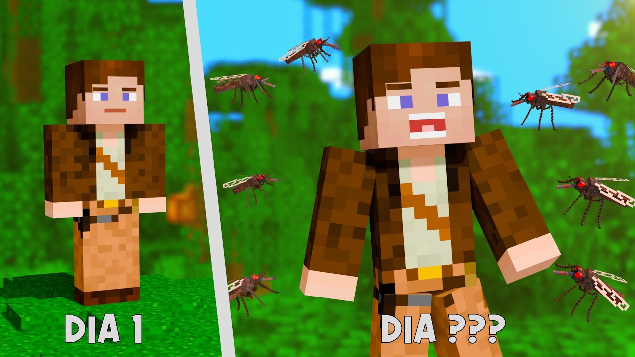 SOBREVIVI NA AMAZÔNIA / Minecraft - YouTube