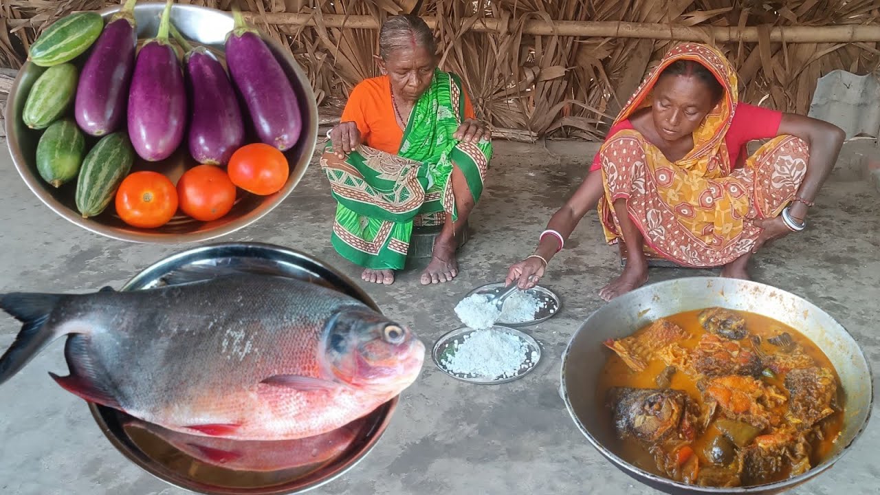 how to grandma cooking traditional RUPCHANDA FISH Curry recipe for ...