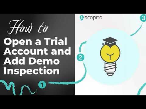 How to Sign Up for Your Free Trial Account and Add a Demo Inspection | Scopito V2 Tutorial - YouTube