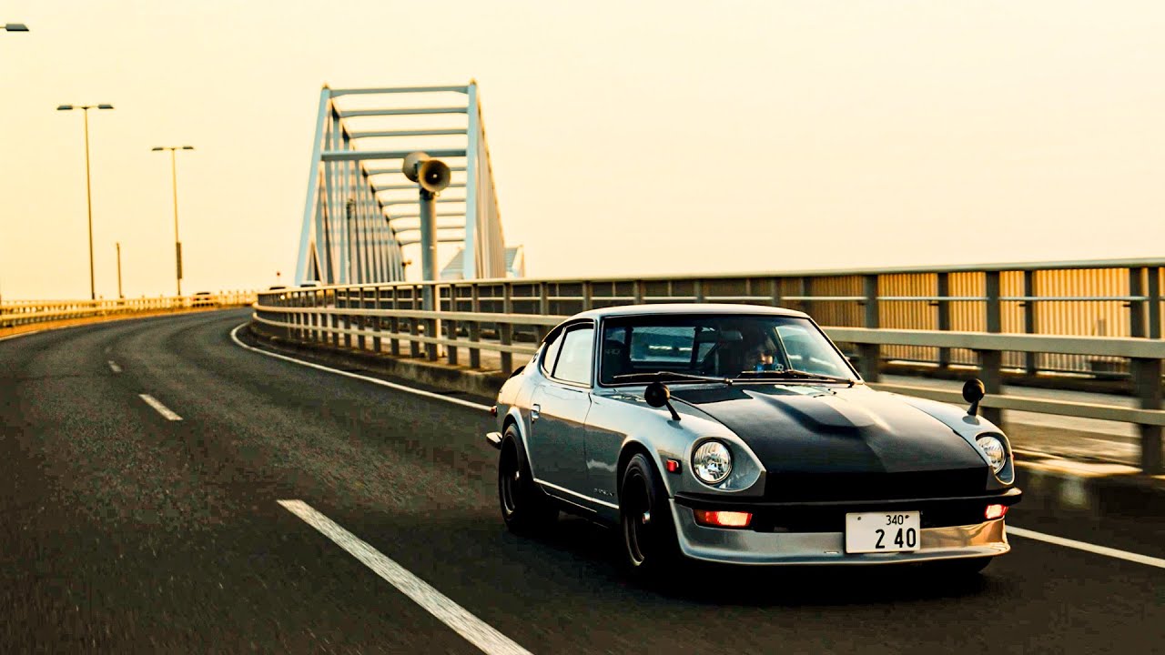 Sunset Drive with "Datsun 240Z" in Tokyo / Cinematic Night ride [4K ...