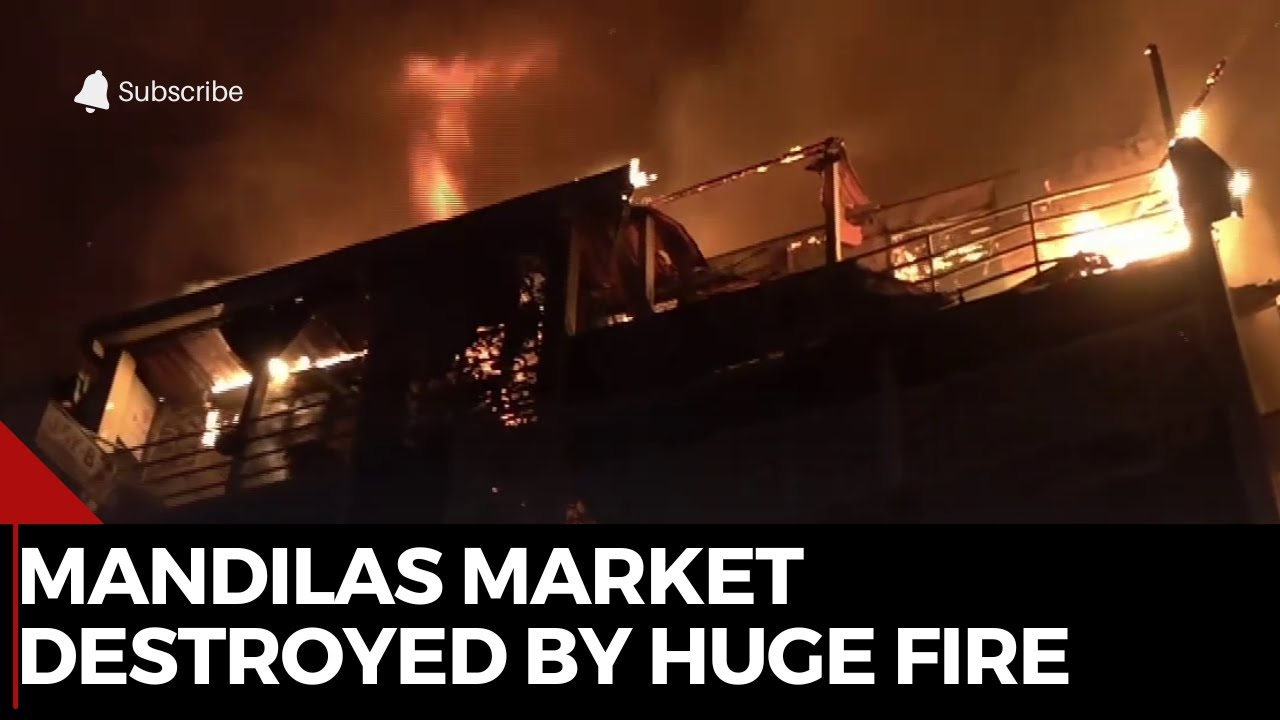 Massive Fire Engulfs Mandilas Market in Lagos - YouTube