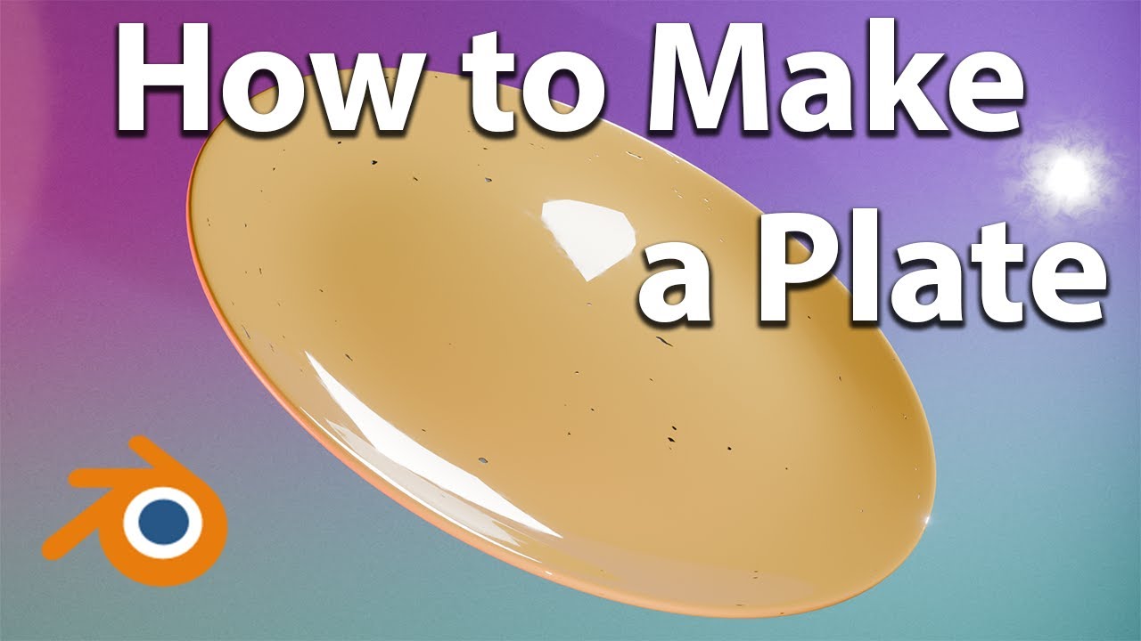 How to Model a Plate for Beginners Blender - YouTube