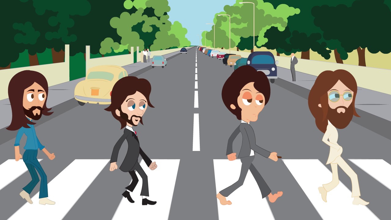 The Beatles Character Animation - YouTube