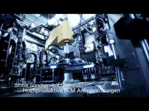 stoba highly automated ECM deburring - YouTube