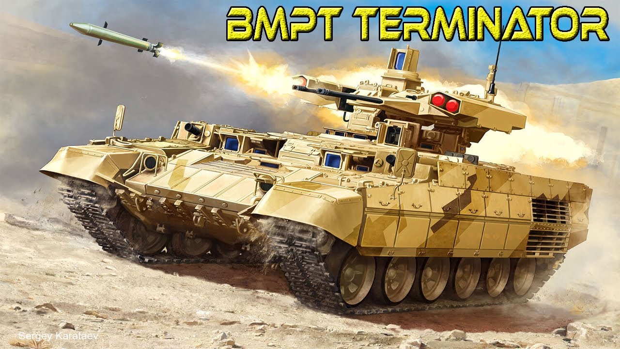 Toughness of BMPT Terminator Combat Vehicles War Specialists, Russian ...