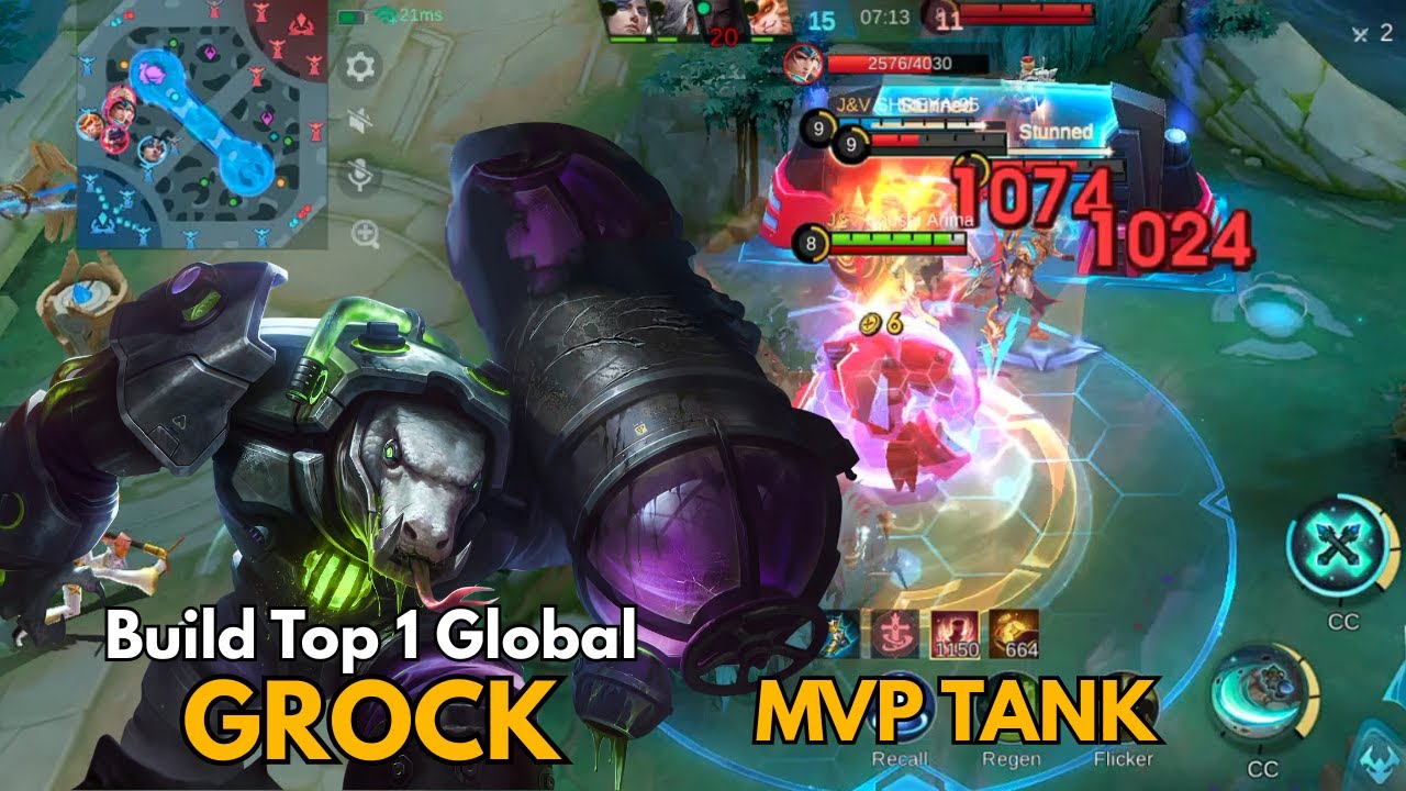 MVP Tank!! Revamped Grock Is Insane - Build Top 1 Global Grock ~ MLBB ...