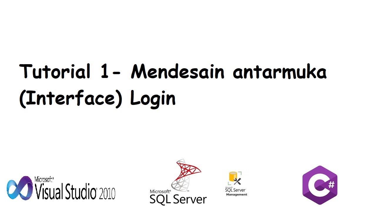Tutorial 1 - Mendesain antarmuka (Interface) Login - YouTube