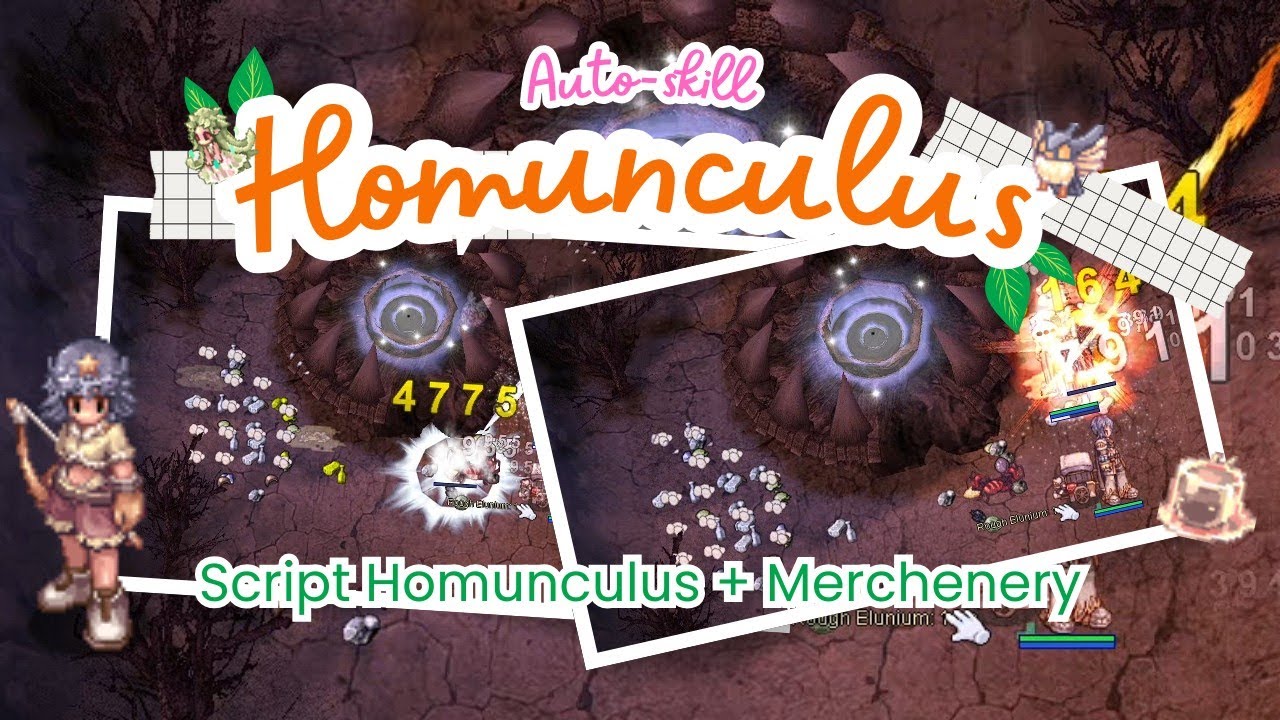 SCRIPT AUTO SKILL HOMUNCULUS RAGNAROK ONLINE - YouTube